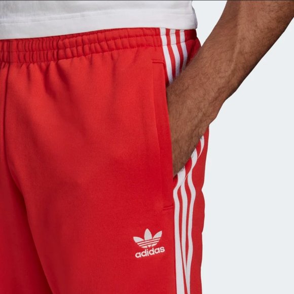 adidas | Pants | Adidas Primeblue Red Sst Track Suit | Poshmark